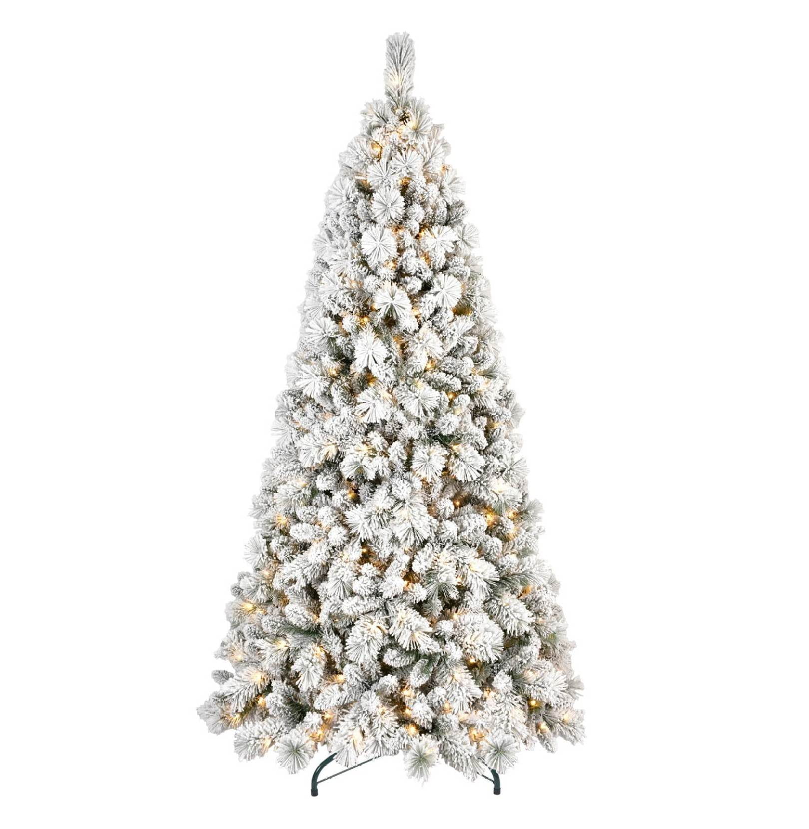 7ft PVC/Hard Needle Mixed Flocked Tree - Walmart.com