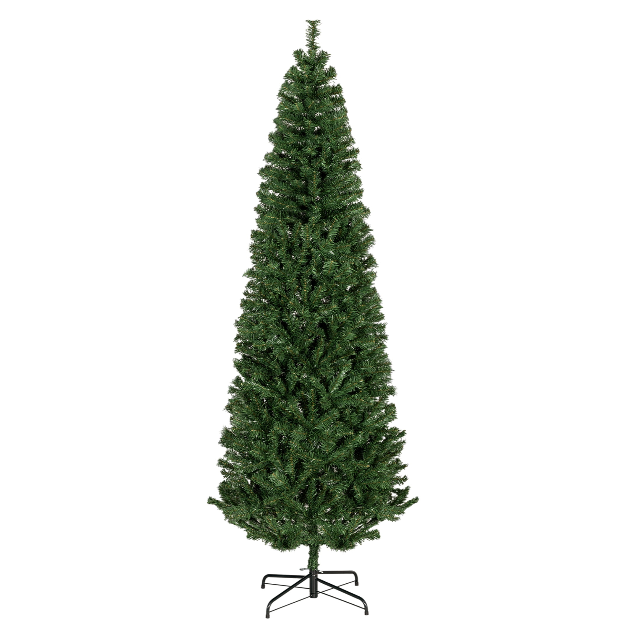 7ft Pencil Christmas Tree, Unlit Artificial Christmas Tree Slim Douglas ...