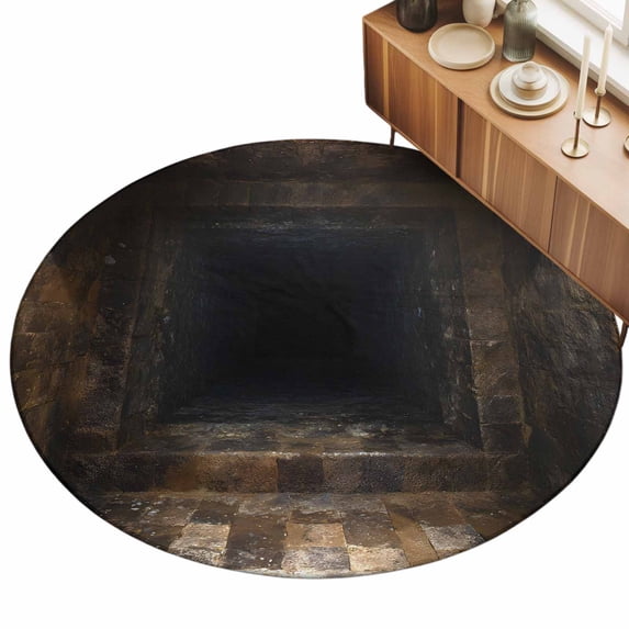 7ft Round Rug 3D Optical Illusion Area Rugs for Living Room Bedroom ...