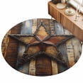 7ft Round Rug Farmhouse Retro Area Rugs for Living Room Bedroom ...