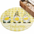 7ft Round Rug Lemon Gnomes Area Rugs for Living Room Bedroom Washable ...