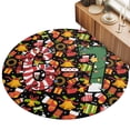 7ft Round Rug Merry Christmas Area Rugs for Living Room Bedroom ...