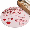 7ft Round Rug Mother's Day Area Rugs for Living Room Bedroom Washable ...