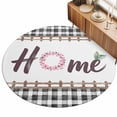 7ft Round Rug Spring Flowers Area Rugs for Living Room Bedroom Washable ...