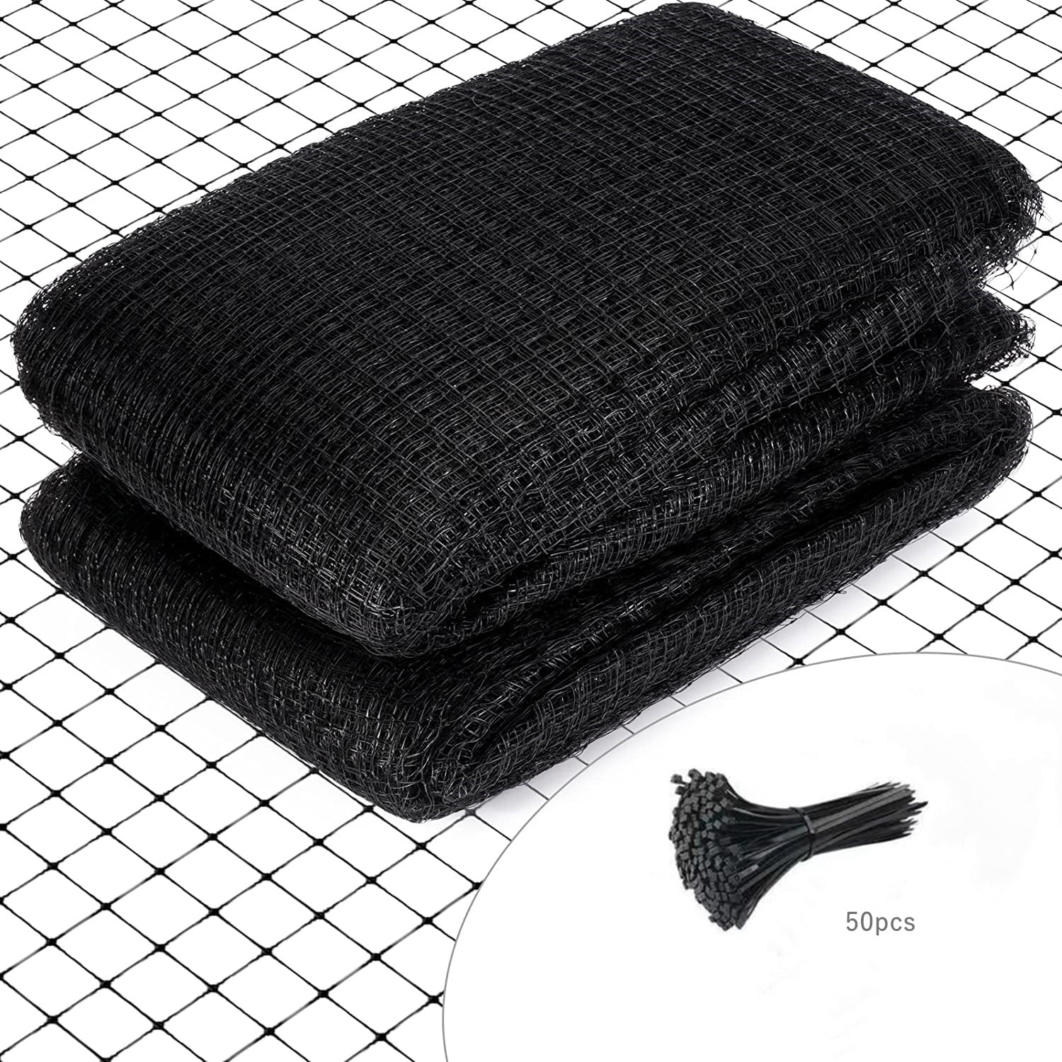 7ft x 65ft Anti Bird Netting, Garden Netting Pest Barrier Pond Net with ...