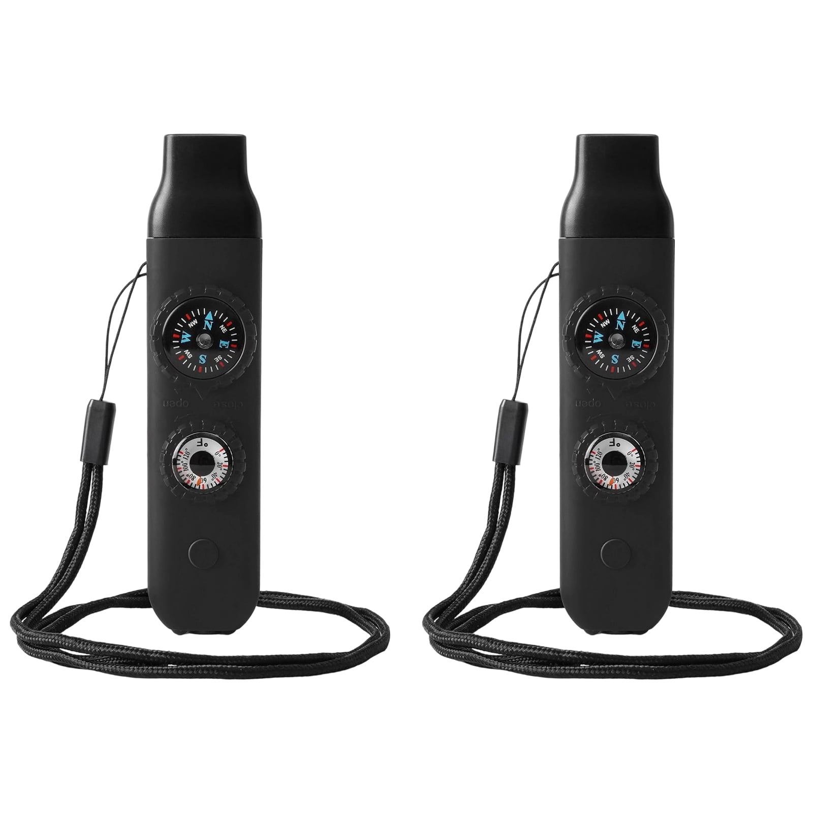 7in 1 Camping Survival Whistles Multifunction Whistles with Compasses ...