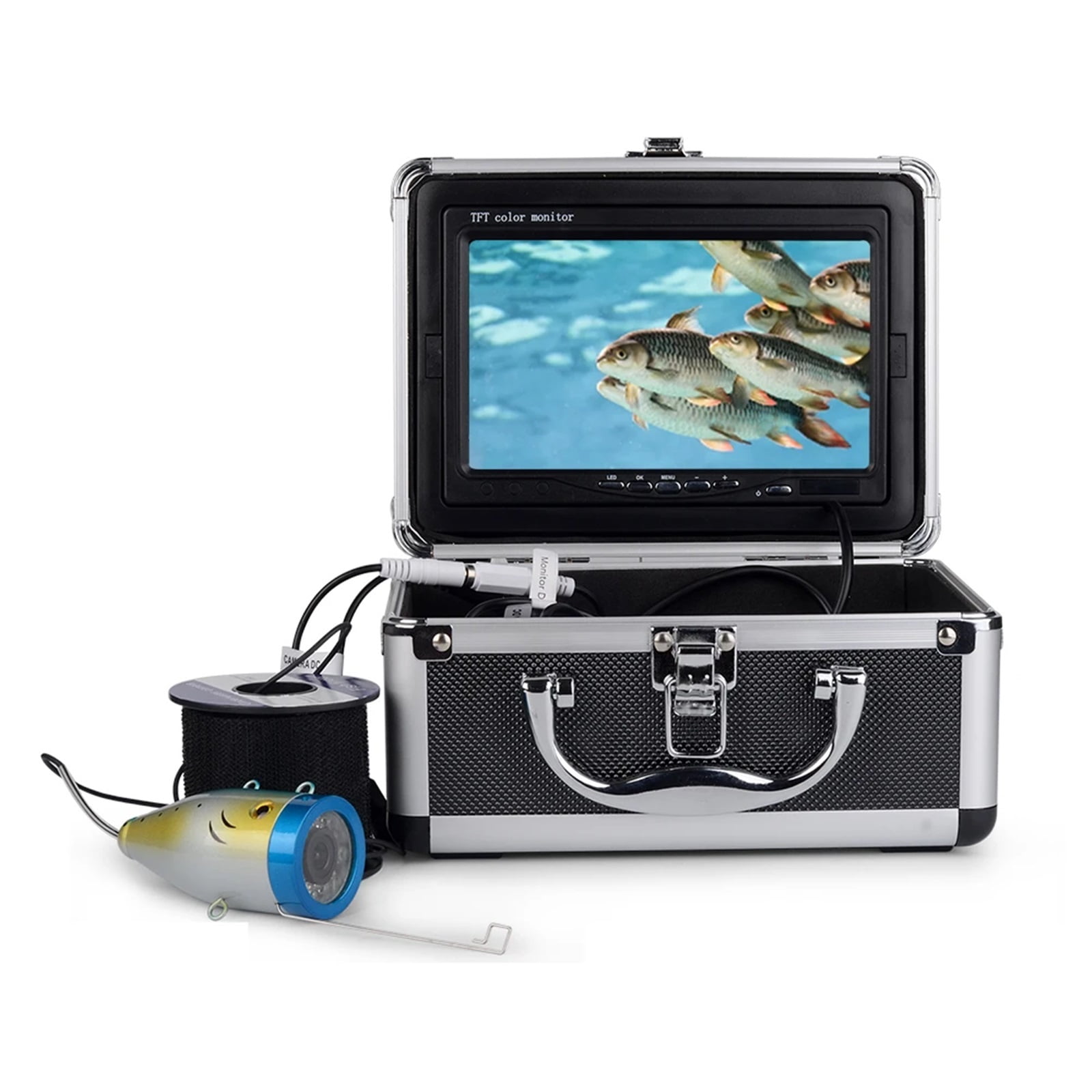 7in Monitor 30m 1080P Underwater Fishing Video Camera Fish Finder with ...