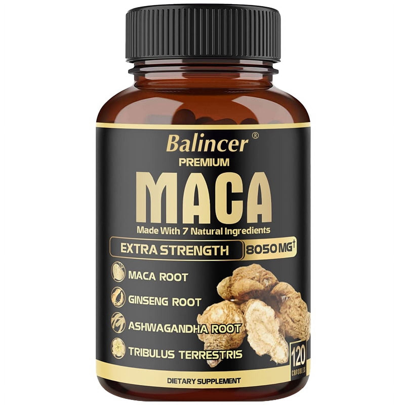 7in1 Premium Maca Root Capsules - with Ashwagandha, Ginseng, Tribulus ...