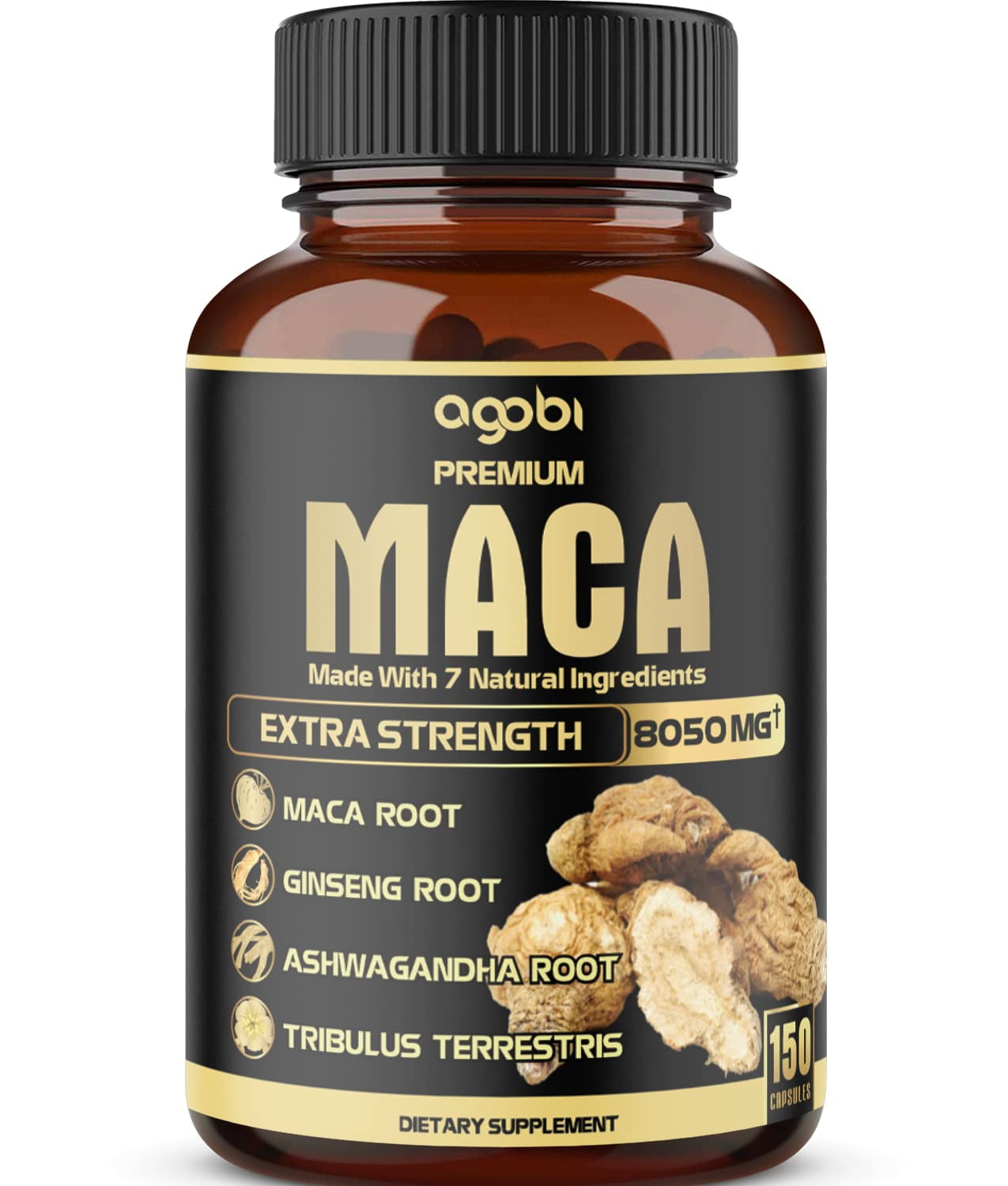 7in1 Premium Maca Root Capsules with Ashwagandha, Ginseng, Tribulus ...