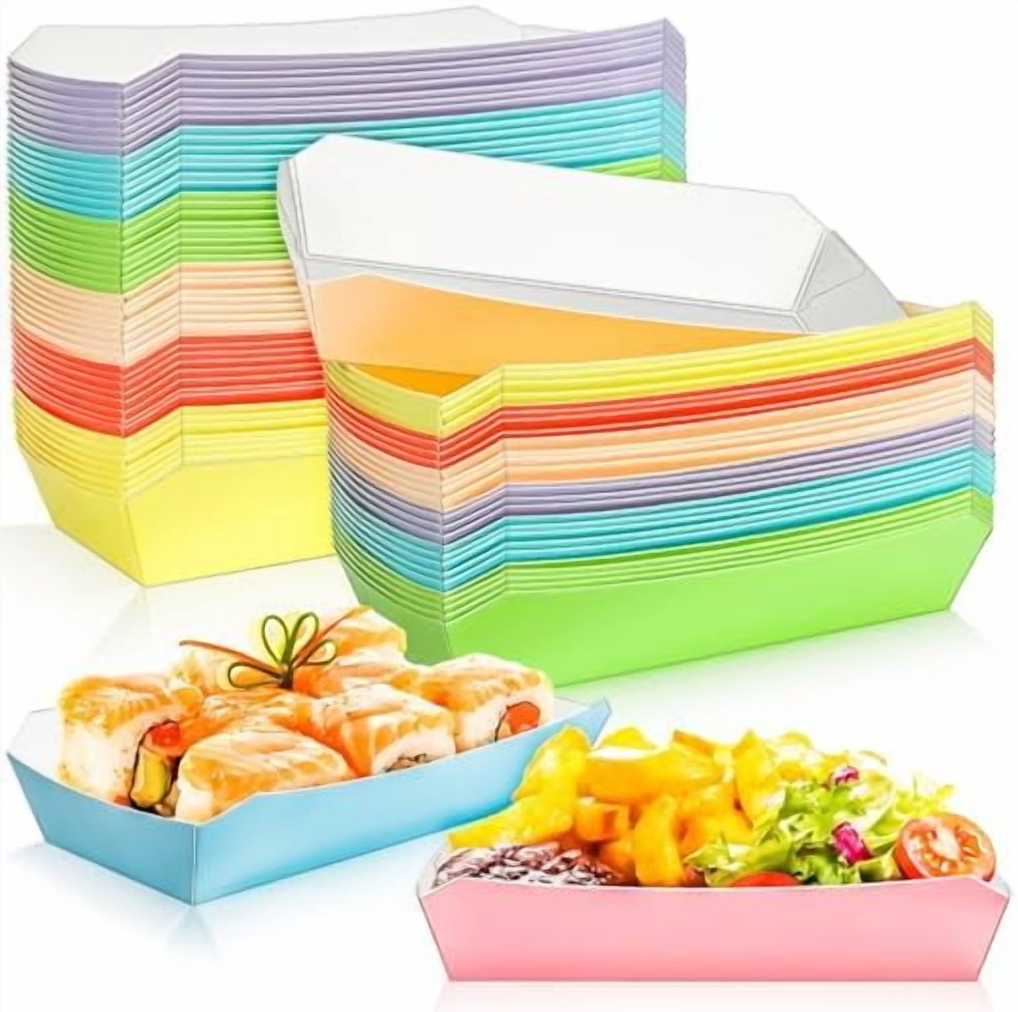 7inch 2.5Lb Paper Food Boat Trays Disposable Paper Hot Dog Boat ...