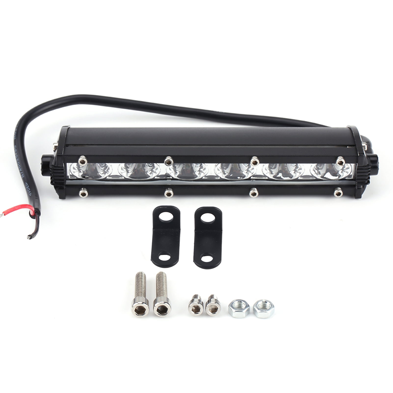 7inch 6 LED 30W 6000LM Car Work Light Strip Bar Roof Driving Spot Flood ...