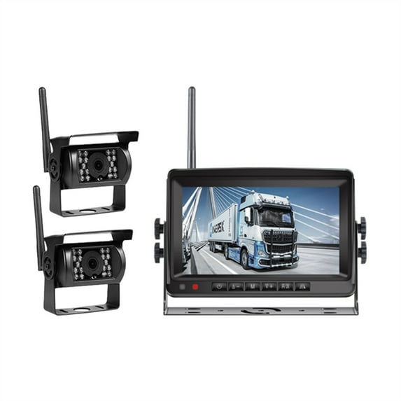 7inch Car Monitor Display Wireless Dash Camera Parking Reversing Camera ...