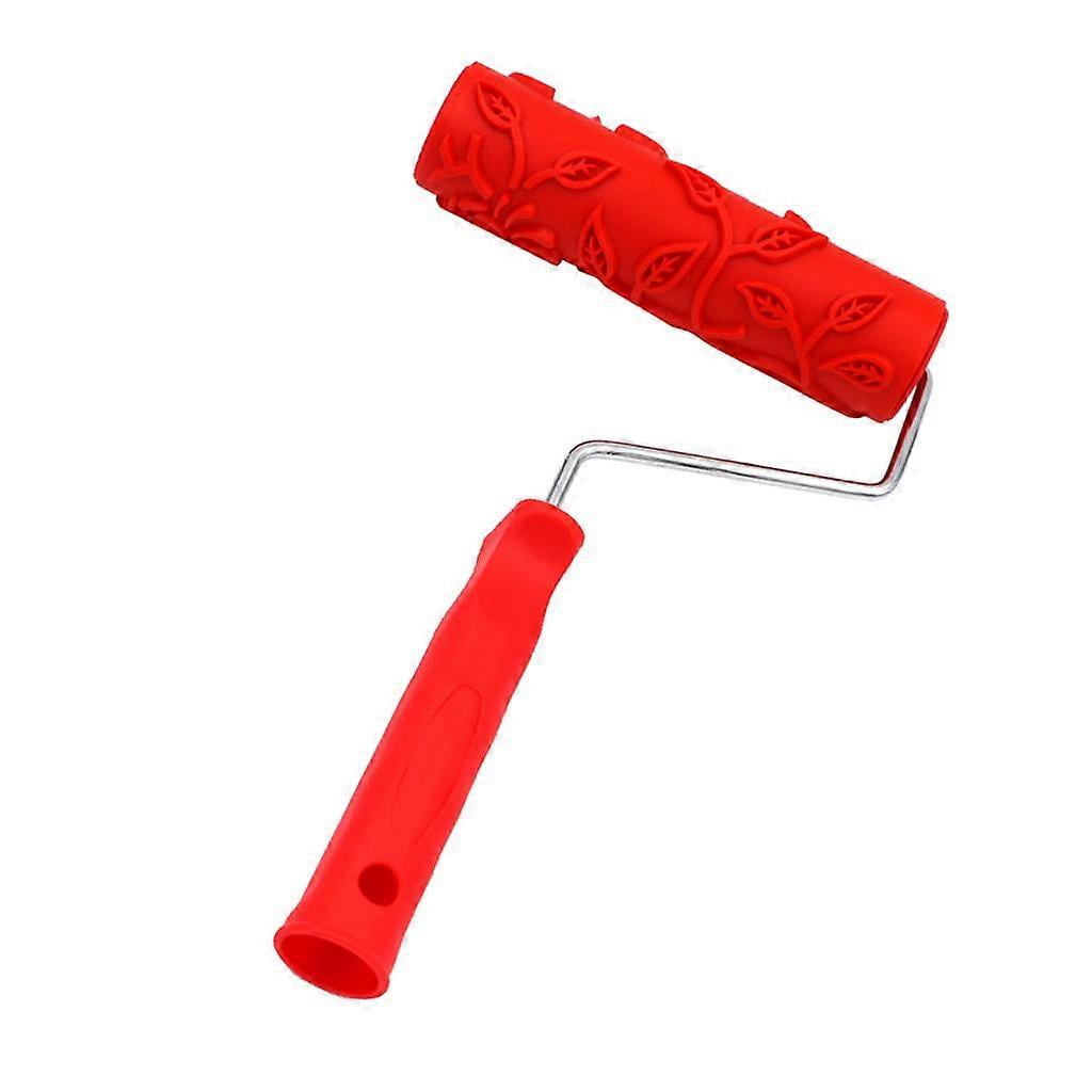 7inch Embossing Paint Roller Pattern Painting Brush With Handle Wall ...