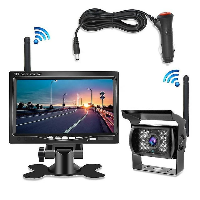 7inch Monitor Wireless Rear View Backup Camera Night Vision System For ...