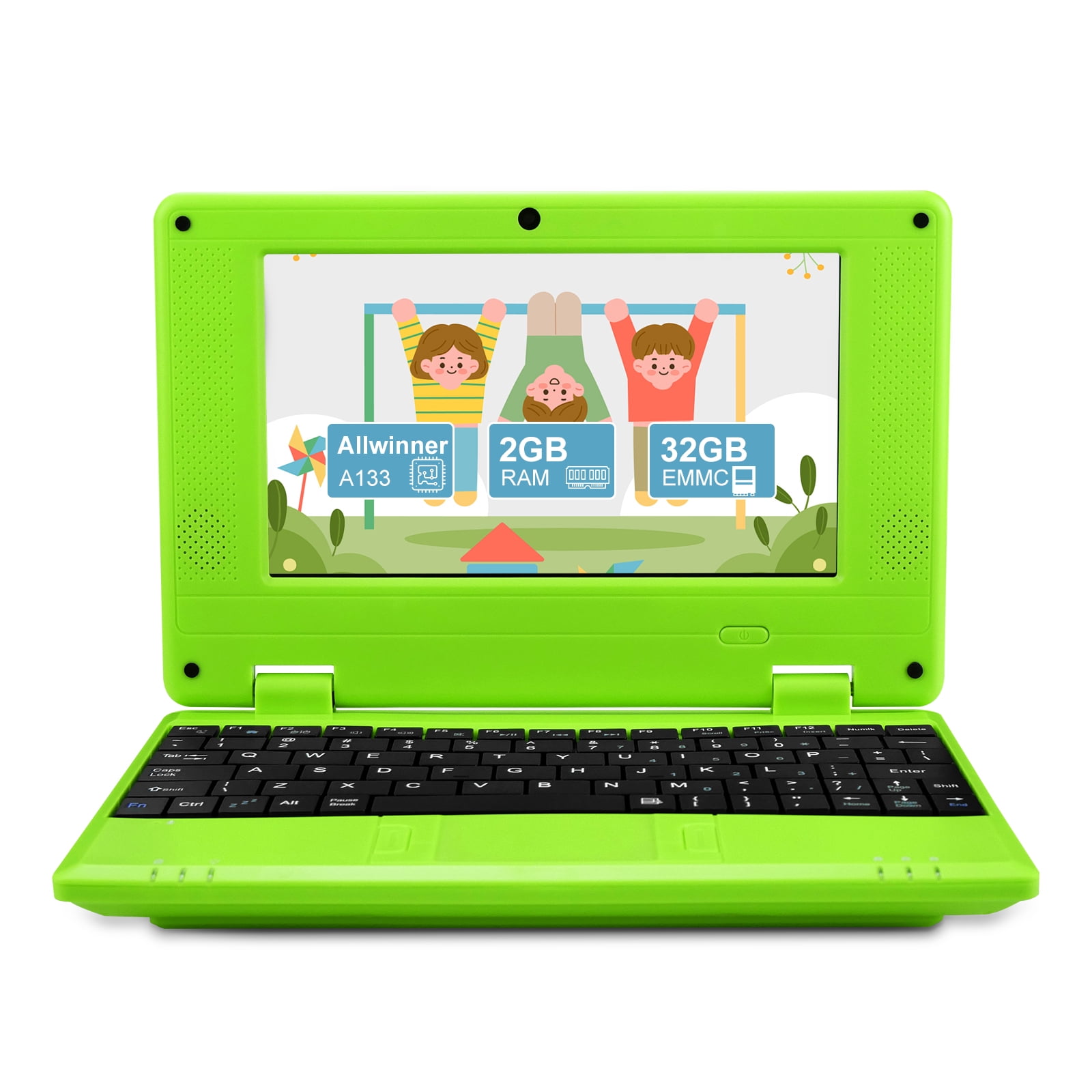 7inch Portable Small Laptop, Android 12 Quad Core with 2GB RAM 32GB ROM ...