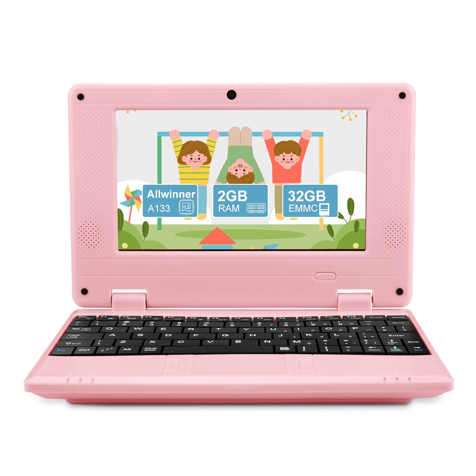 7inch Portable Small Laptop, Android 12 Quad Core with 2GB RAM 32GB ROM ...