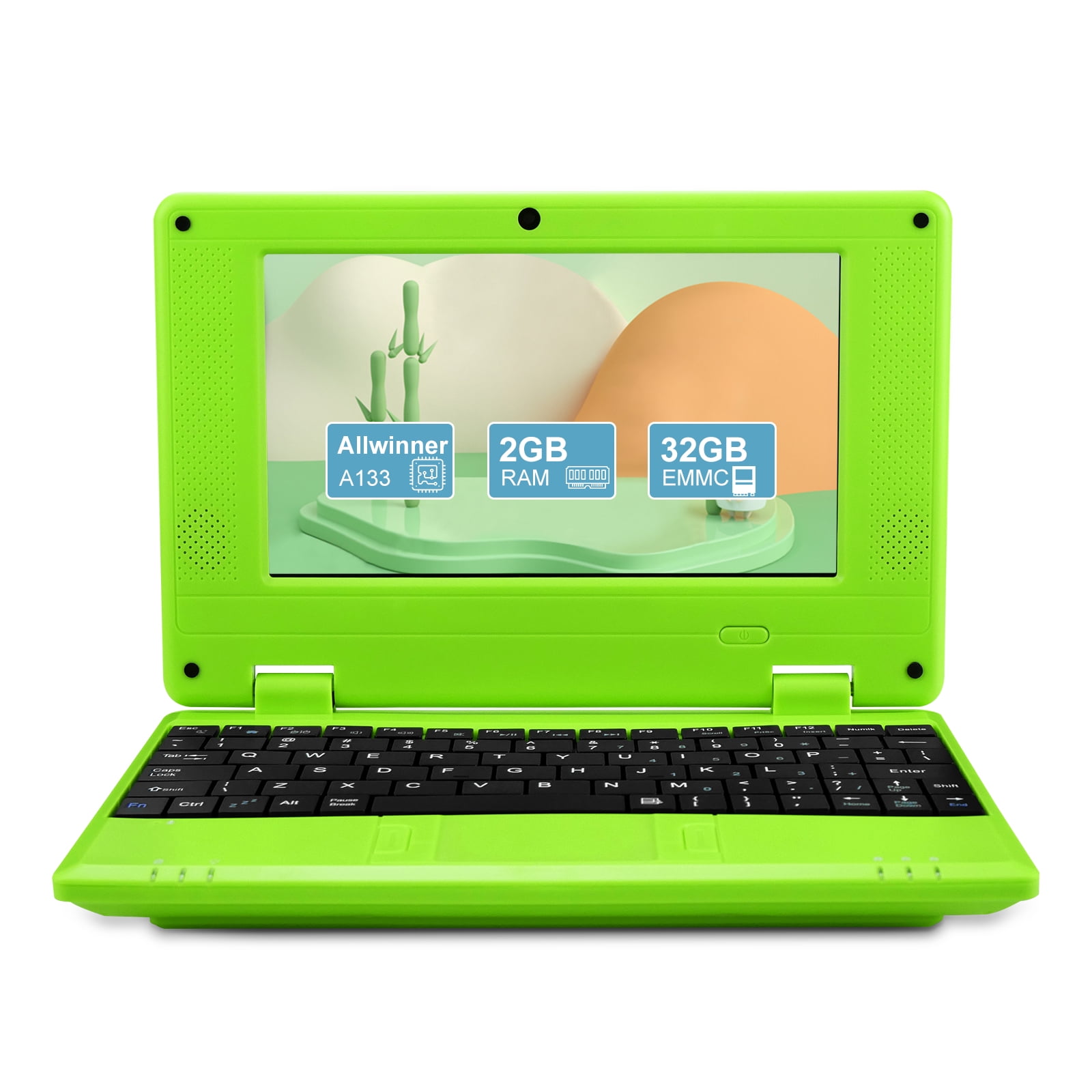 7inch Portable Small Laptop, Android 12 Quad Core with 2GB RAM 32GB ROM ...