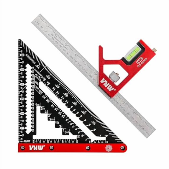 7inch Rafter Square and 12inch Combination Square Set -CNC-Machined ...