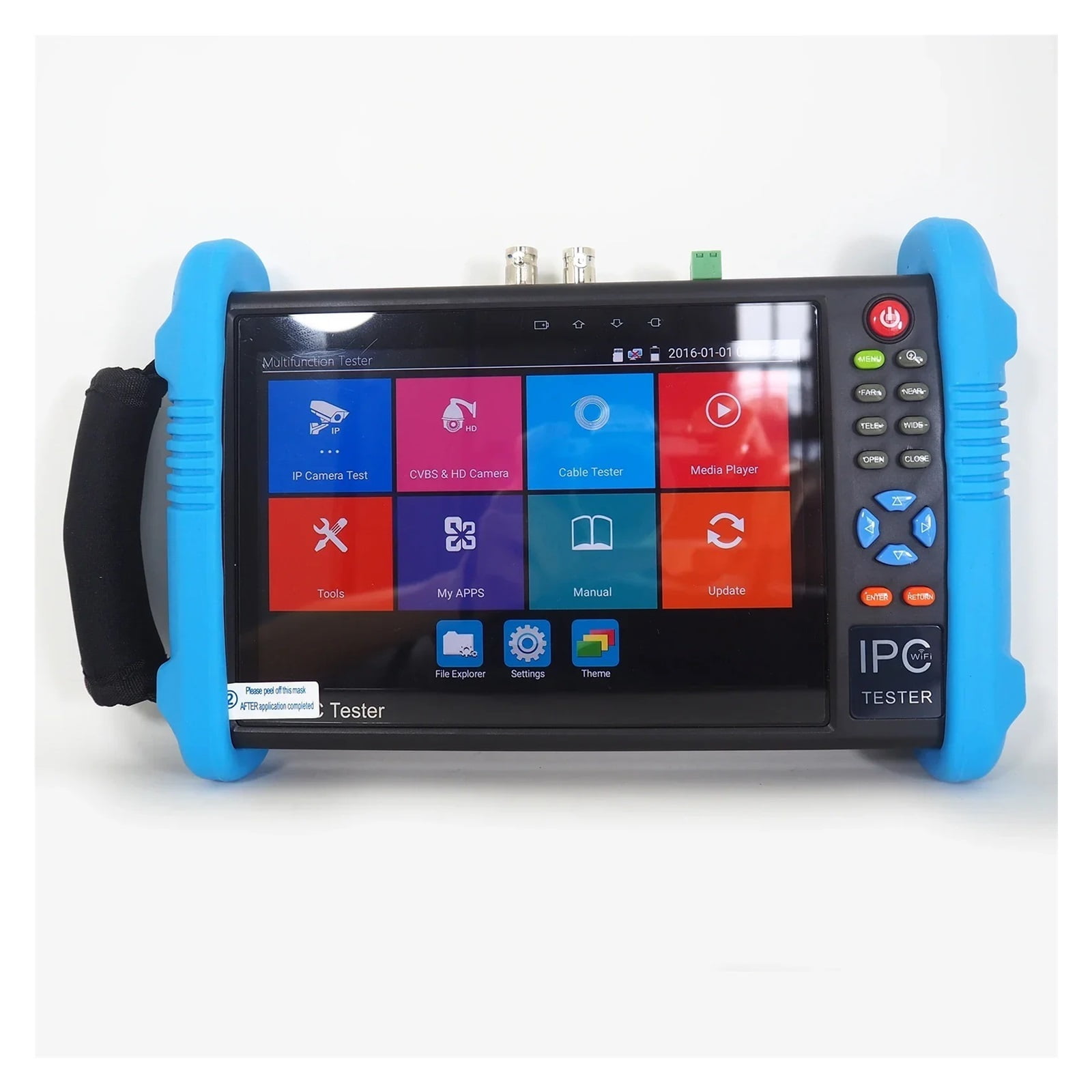 7inch Touch Screen IPC9800 PLUS Basis CCTV Tester Dual 1000M LAN Ports ...