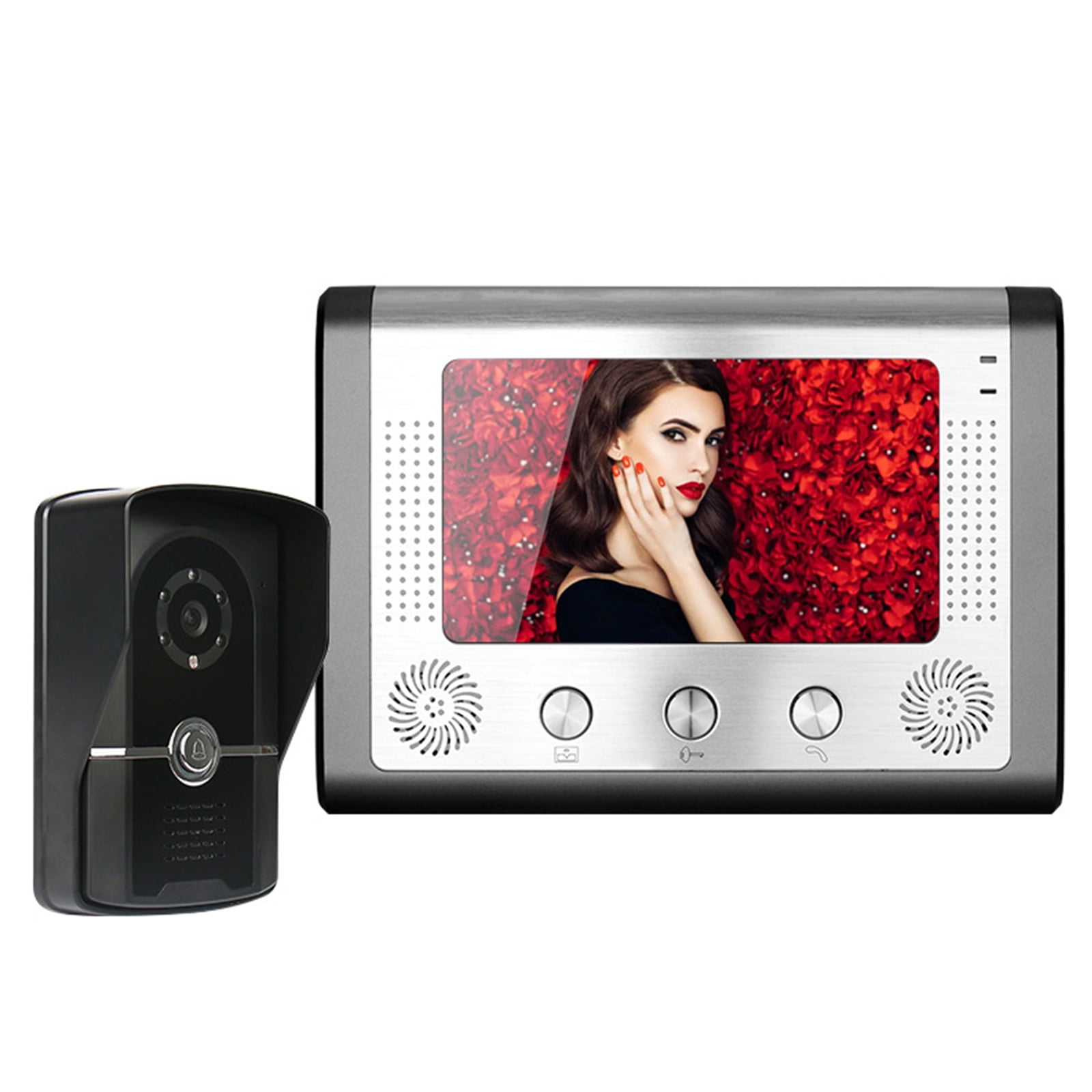7inch Video Intercom Doorbell, Wired Waterproof Video Door Phone ...
