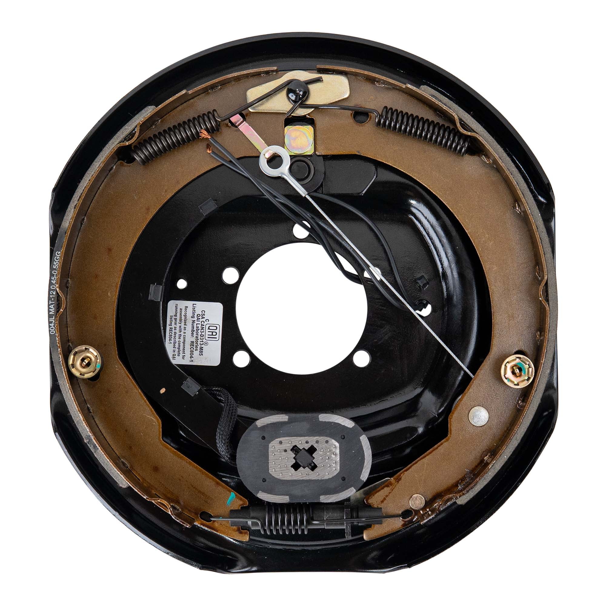 7k Trailer Axle Electric Brake Assembly - 7000 lb - 12" x 2" - Left ...