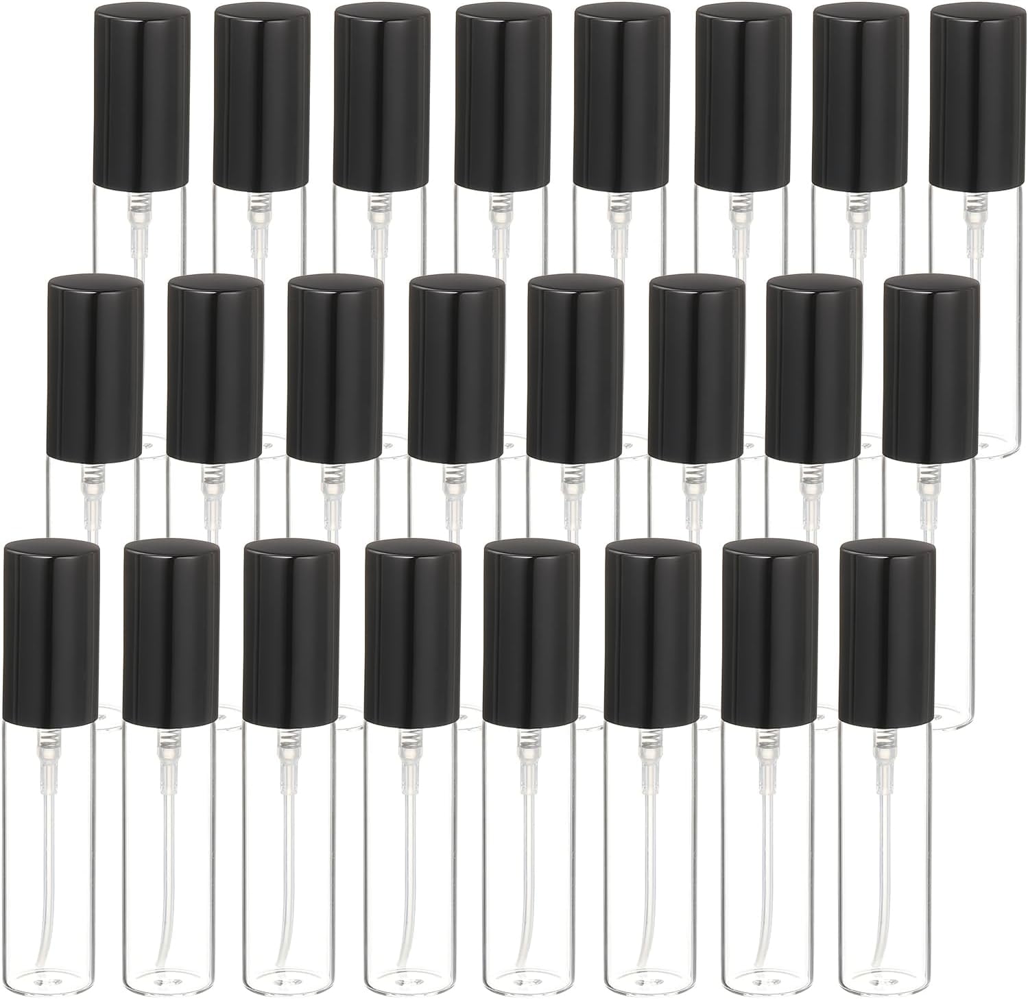 7ml Glass Mini Perfume Bottles, 25Pcs Fine Mist Bottles Refillable ...