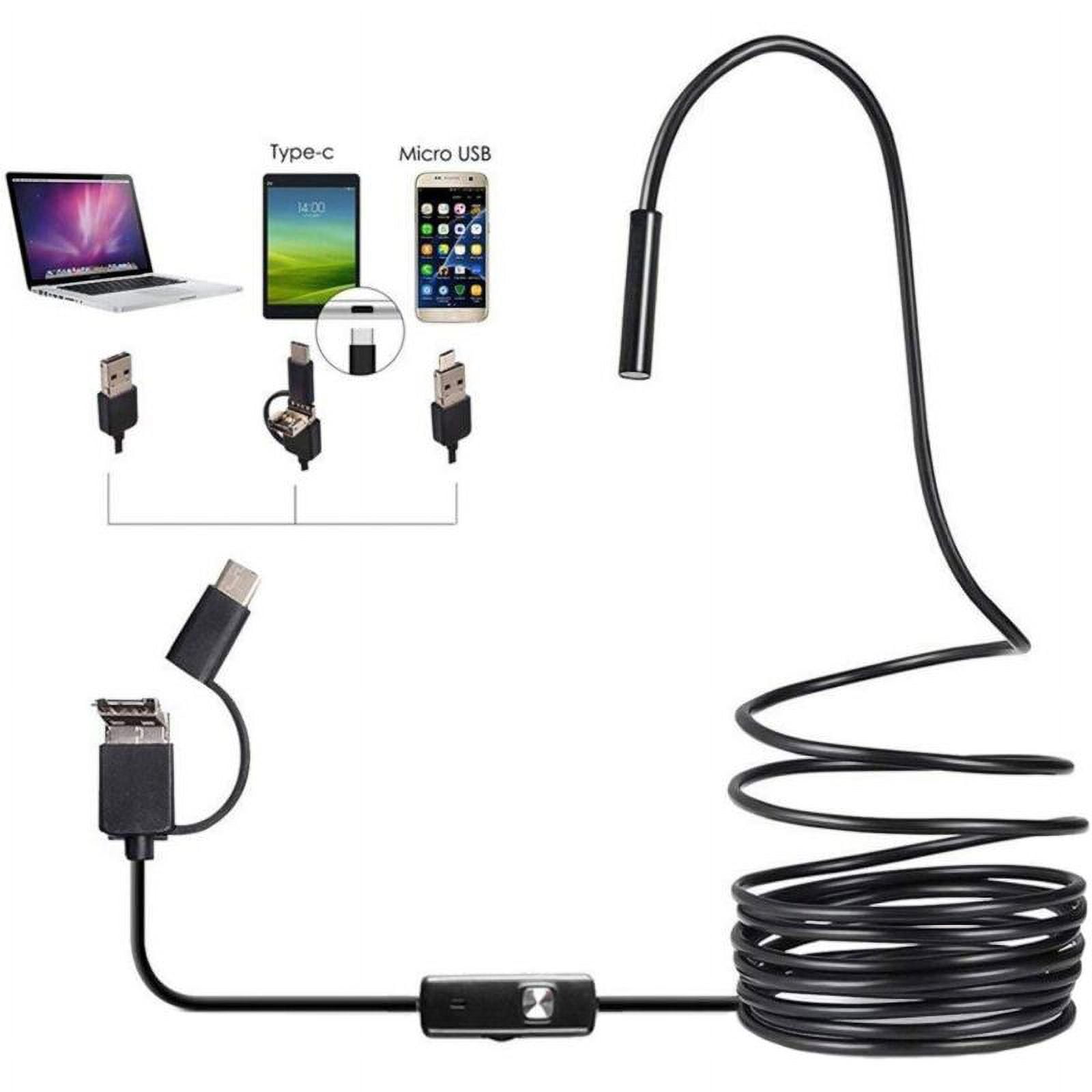 7mm 3-in-1 Endoscope Inspection Camera for USB Android Type-C Interface ...