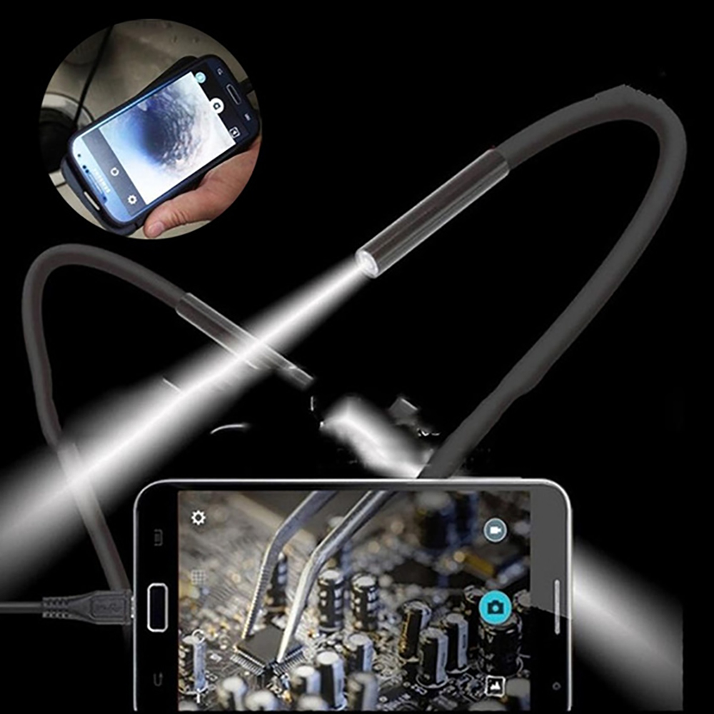 7mm Endoscope Camera Flexible for Android PC Tablet IP67 Waterproof Car ...