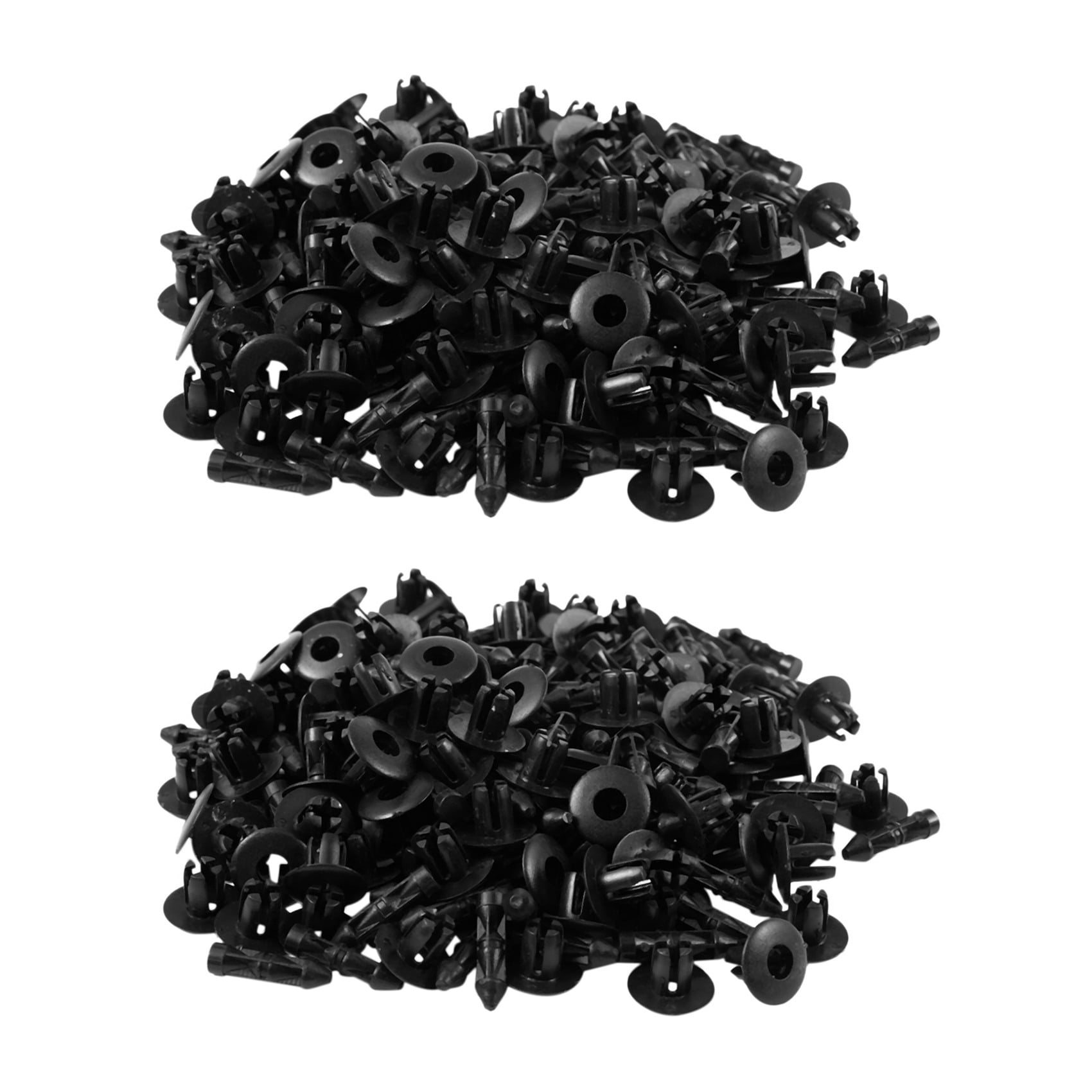 7mm Hole Plastic Rivets Fastener Auto Car Bumper Push Clips 200 Pcs ...