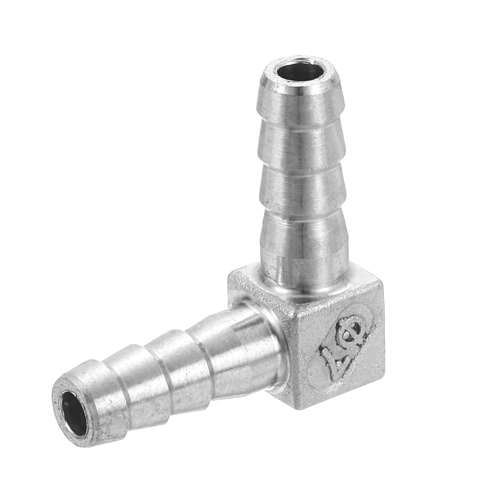 7mm Hose Barb 90 Degree Pipe Fitting, 304 Stainless Steel L Right Angle ...