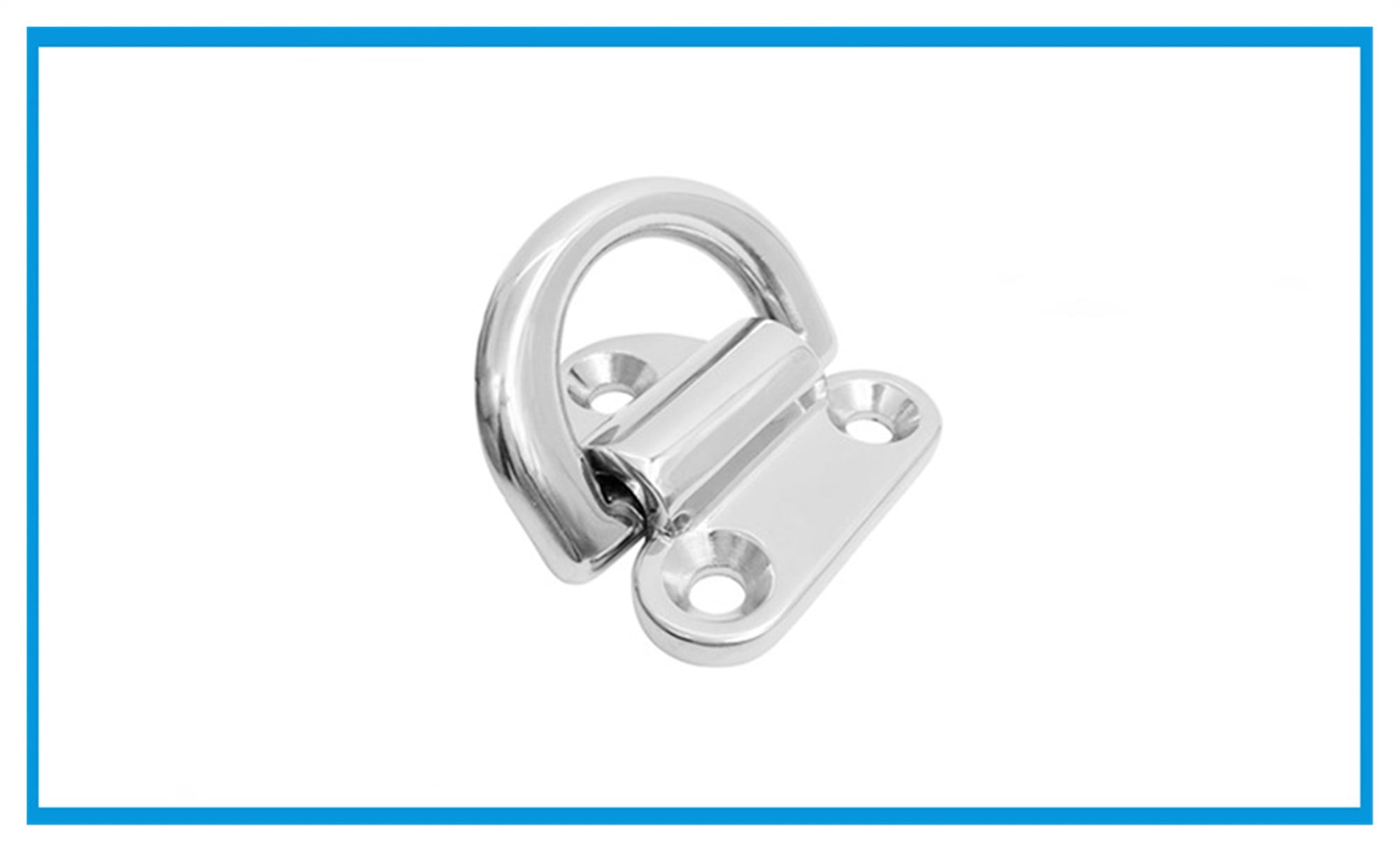 7mm Mirror Polish Marine Grade 316 Stainless Steel Boat Folding Pad Eye ...