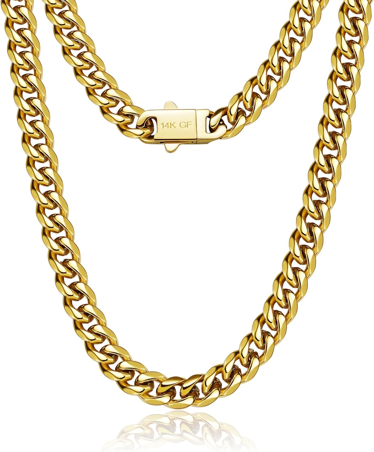 7mm Silver Chain for Men Miami Cuban Link Mens Chain,925 Sterling ...