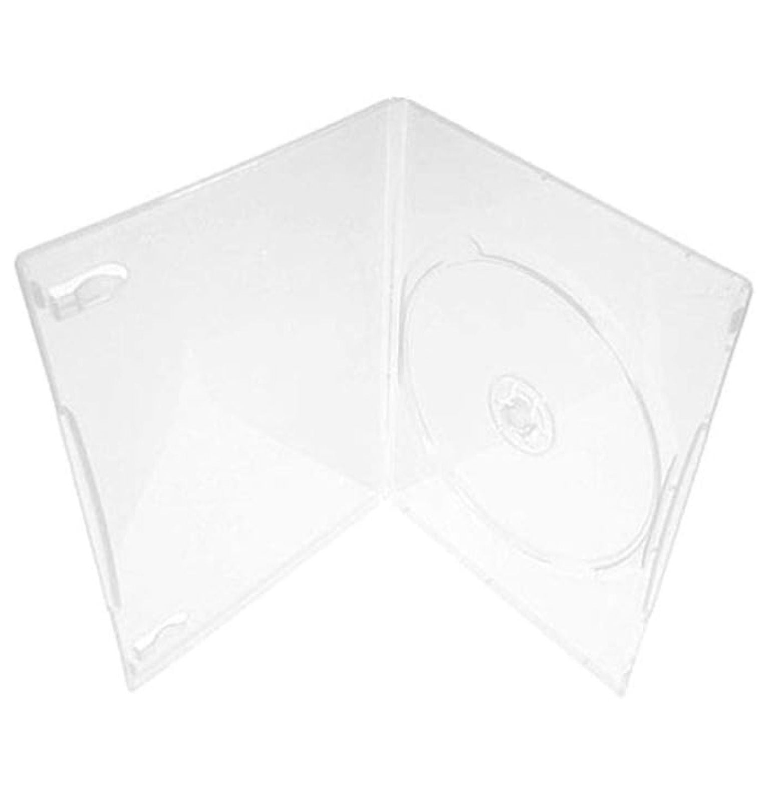 7mm Slim DVD Cases - 50 Pack Clear Single DVD Cases - Slimline DVD ...