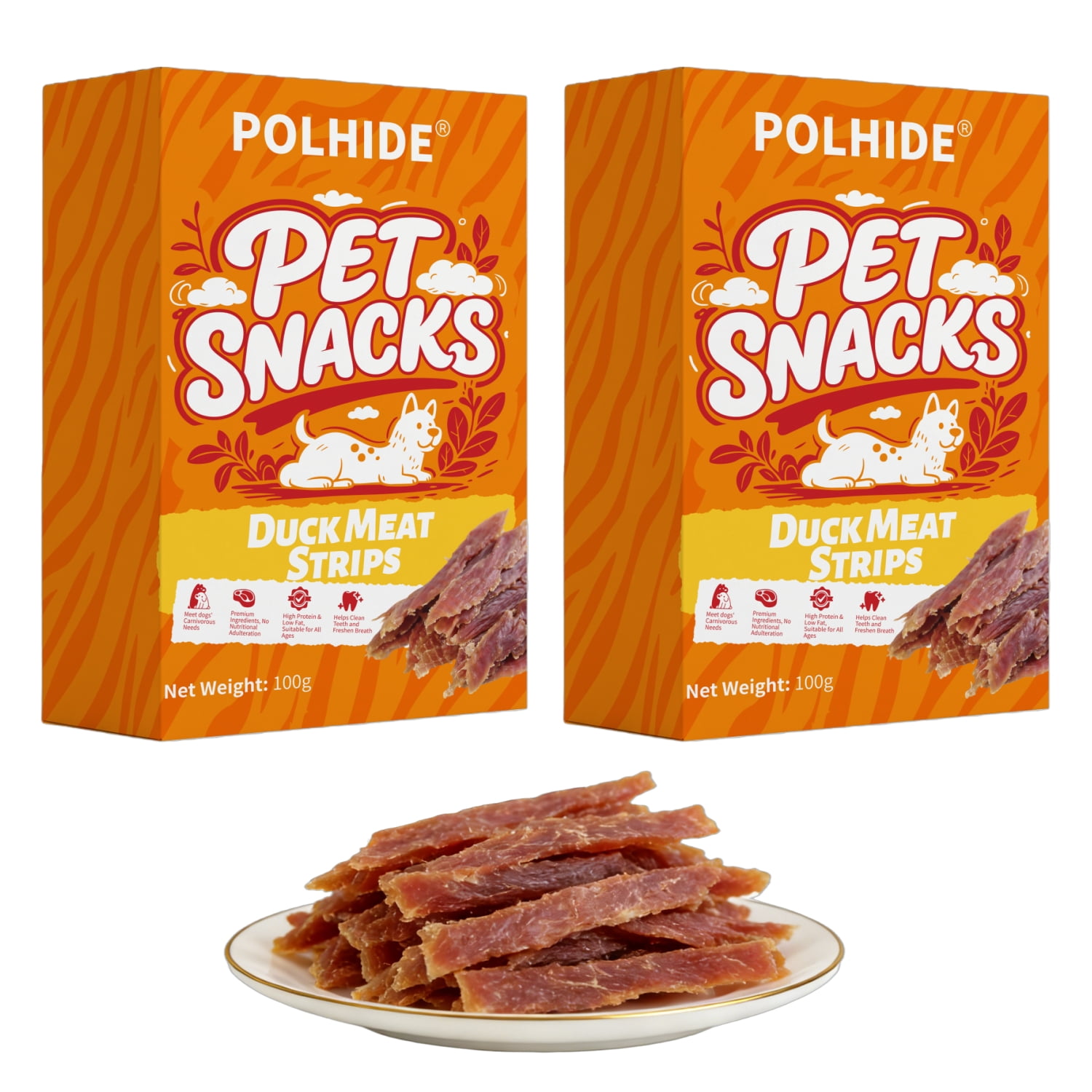 7oz Baked Duck Jerky， Low Fat Dog Healthy Snacks，Training And Reward ...