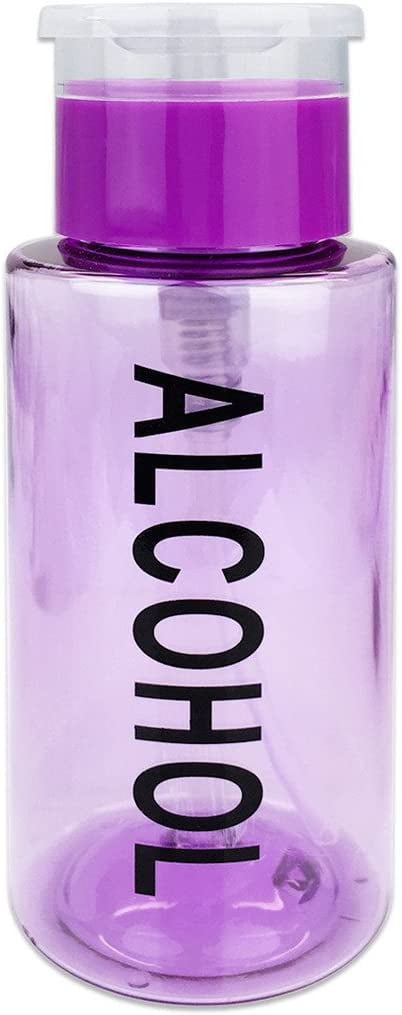 7oz Push Down Pump Dispenser Top Refillable Empty Bottle - Purple with ...