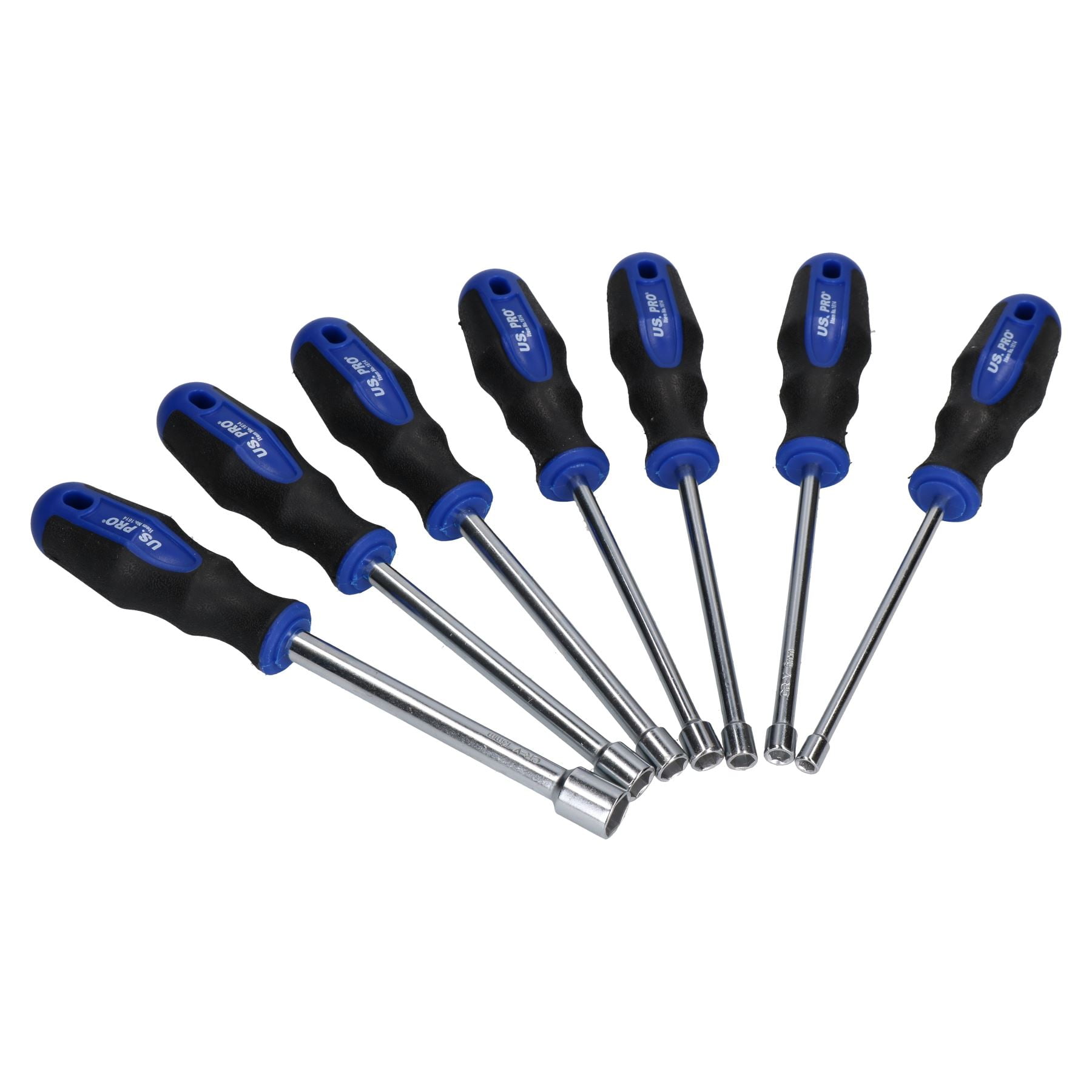 7pc Extra Long Metric Hex Nut Drivers Spinners Sockets 5mm - 13mm Soft ...