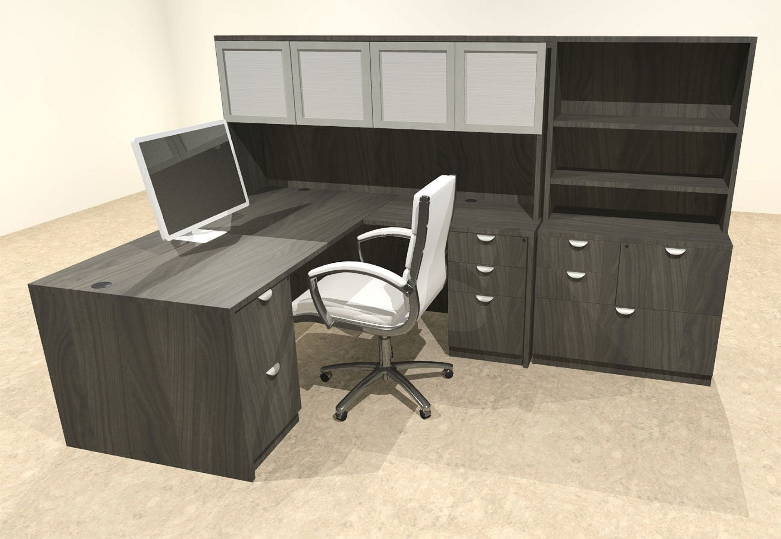 7pc L Shape Modern Executive Office Desk, #OT-SUL-L57 - Walmart.com