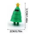 7pc Little Christmas Tree Size: 6*6*6cm 3D Printed Wild Animal Figurine ...
