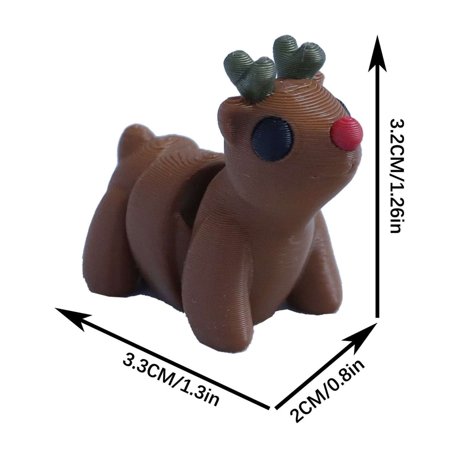 7pc Moose Size: 6*6*6cm 3D Printed Wild Animal Figurine - Walmart.com