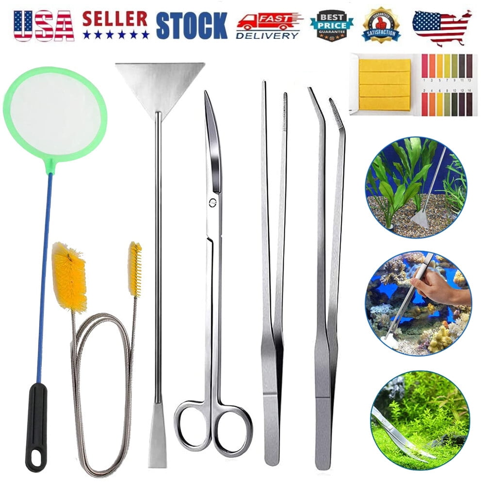 7pcs AquascapingTools Kit, Aquascape Tools Long Planted Aquarium Tank ...