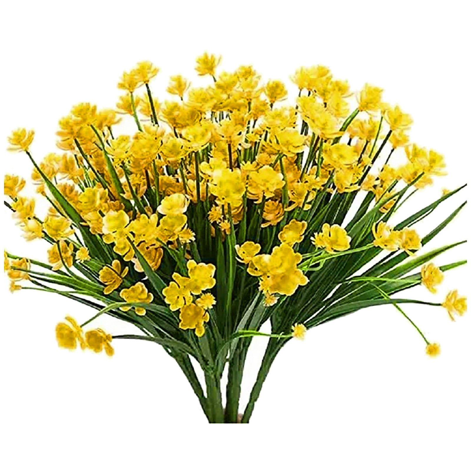 7pcs Artificial Flowers Outdoor Decoration, Lifelike UV Resistant Easy ...