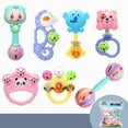 SSHABFA Baby Rattle Toys, Infant Shaker Set, Teether, Grab and Spin ...
