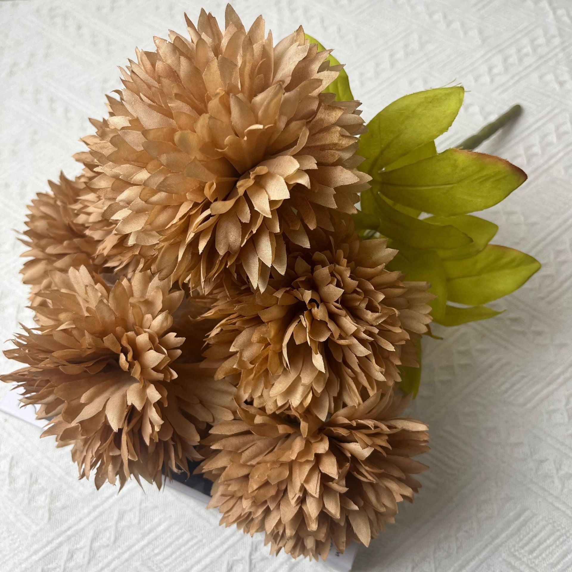 7pcs Bulk Artificial Marigold Flowers - Vibrant Ball Bouquets with ...