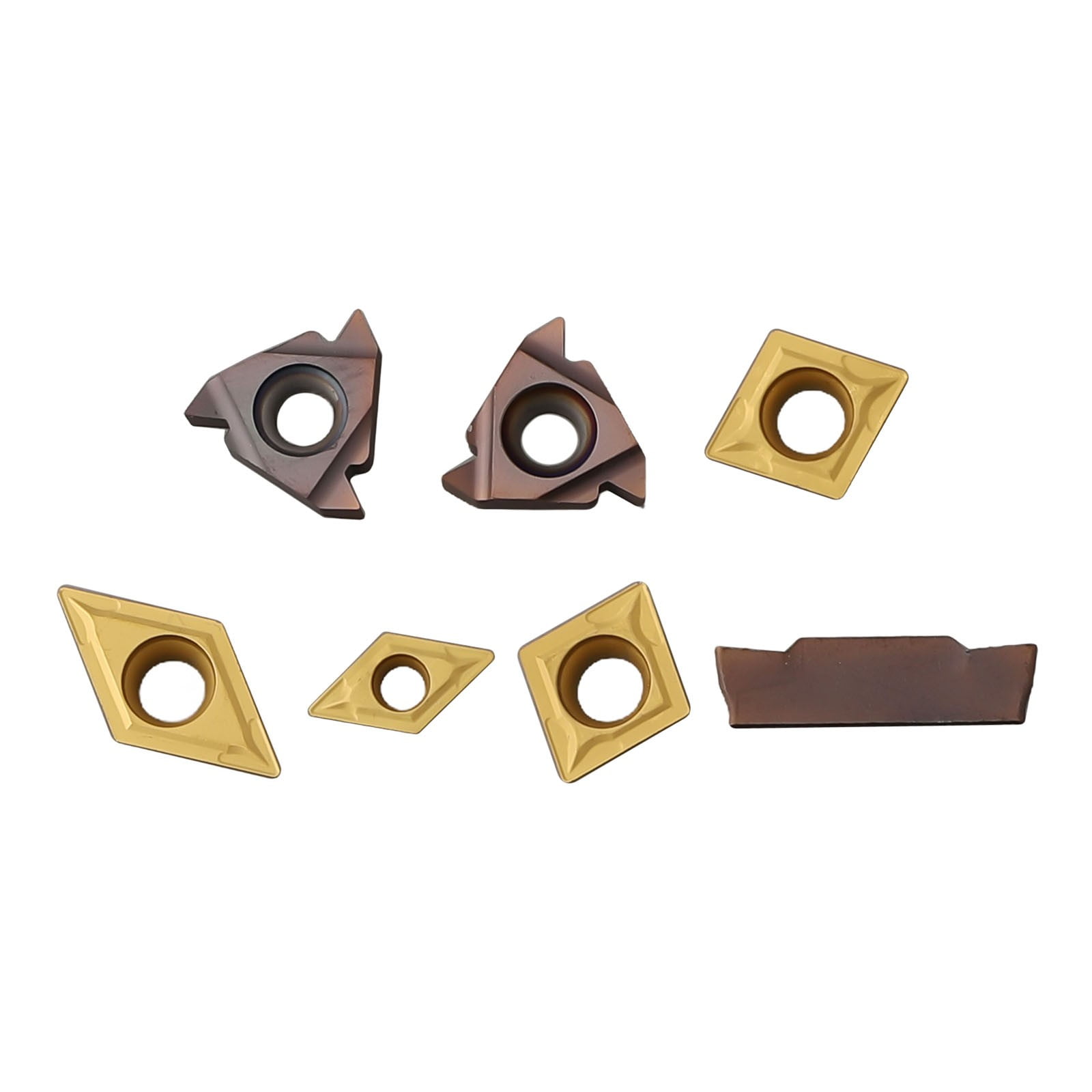 7pcs Carbide Inserts for Use with For 16mm Shank Lathe Boring Bar Tool ...