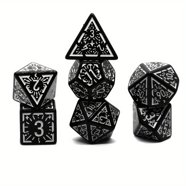 Naler 6 Sets Polyhedral DND Dice with Drawstring Pouches for RPG MTG ...