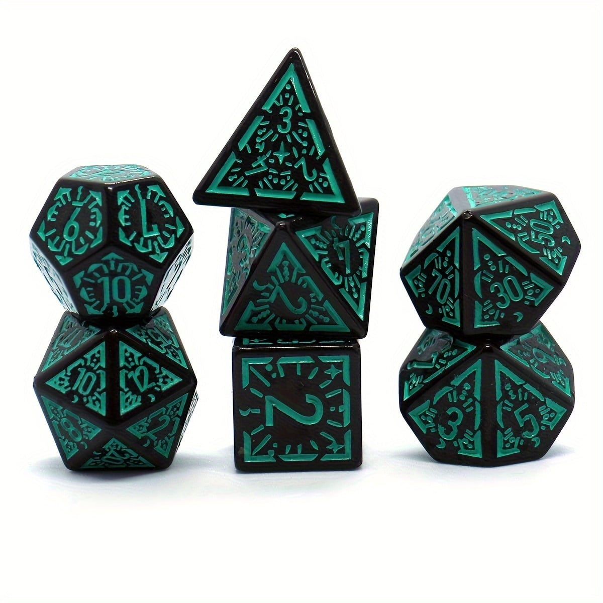 7pcs DND Dice Set, Retro Polyhedral Dice, Table Game Dice Role-Playing ...