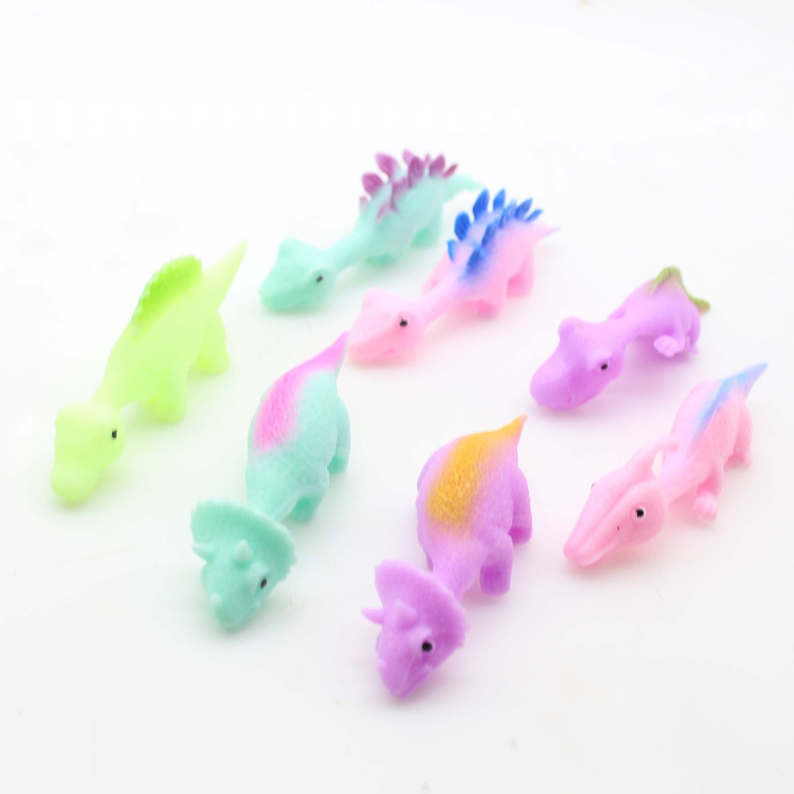 7pcs Dinosaur Finger Slingshot Toys, Rubber Chicken, Flick Stretchable ...