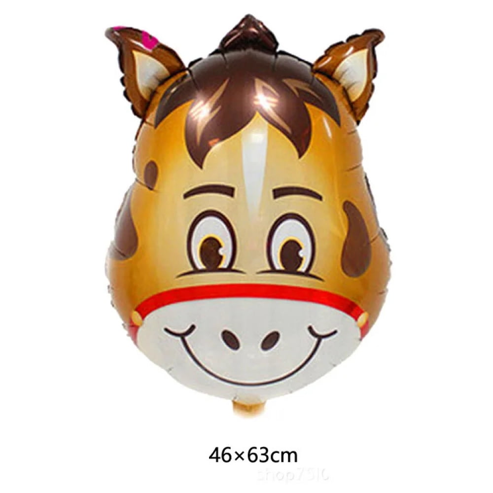 7pcs Farm Animal Balloons Birthday Decorations Includes Cow Donkey ...