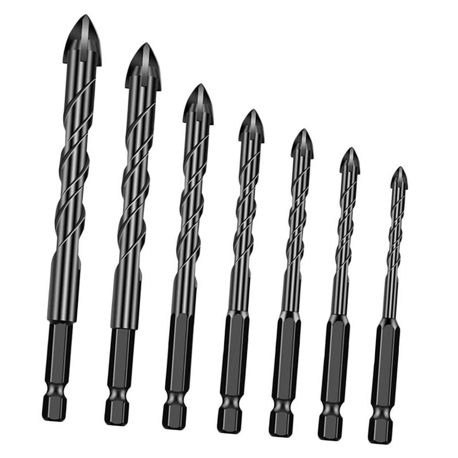 7pcs Hex Shank Drill Bits Firewood Hand Drill Cone Multipurpose ...