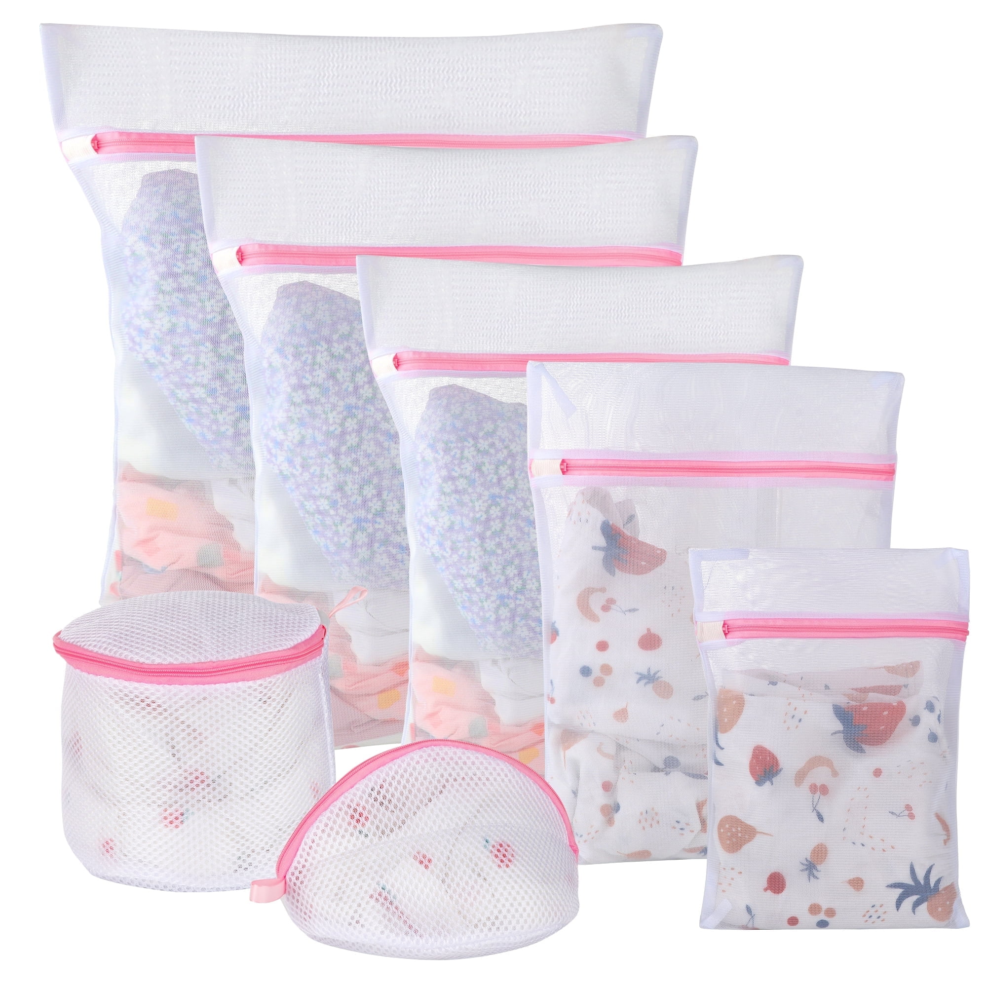 Kusmil Mesh Laundry Bags Set for Delicates, Laundry, Travel, 7-Piece ...